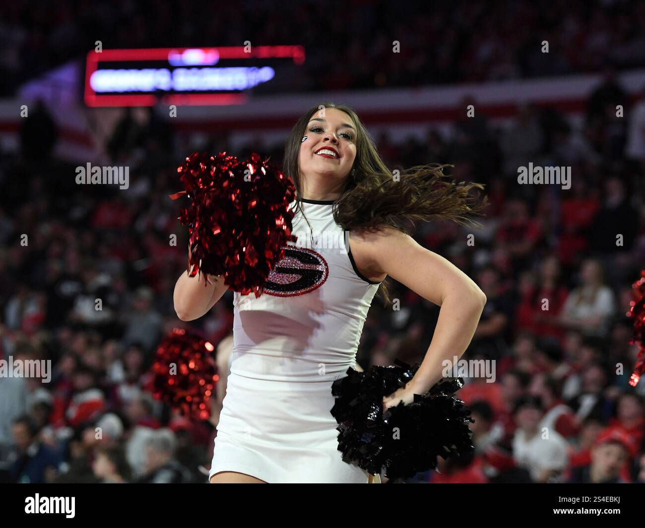 ATHENS, GA - JANUARY 11: A member of the Georgia Bulldogs Dance Dawgs ...