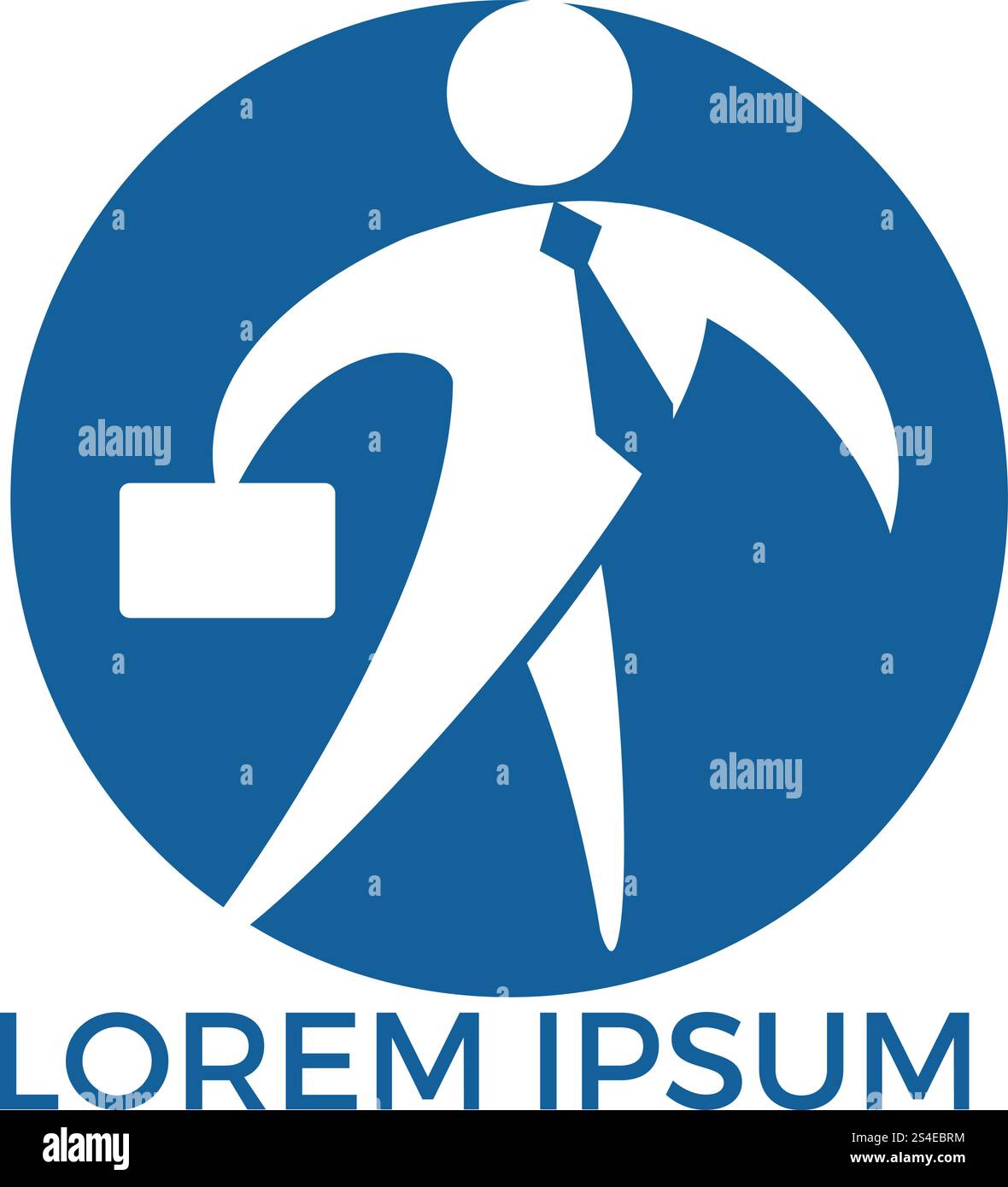 Businessman logo design. Recruitment agency sign template Stock Vector ...