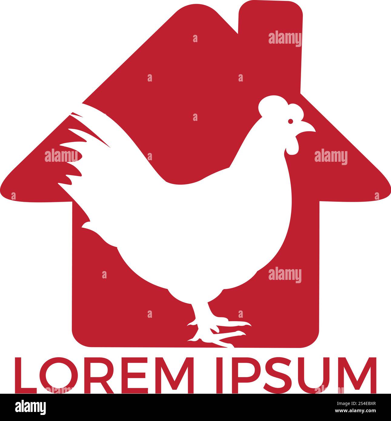 Chicken farm house logo concept Stock Vector Image & Art - Alamy