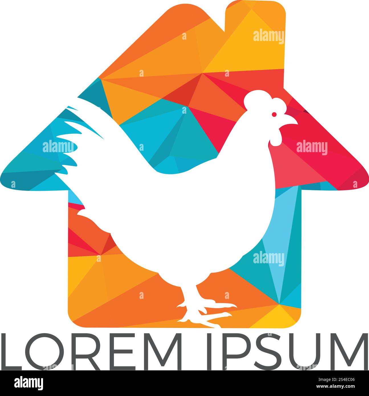 Chicken farm house logo concept Stock Vector Image & Art - Alamy