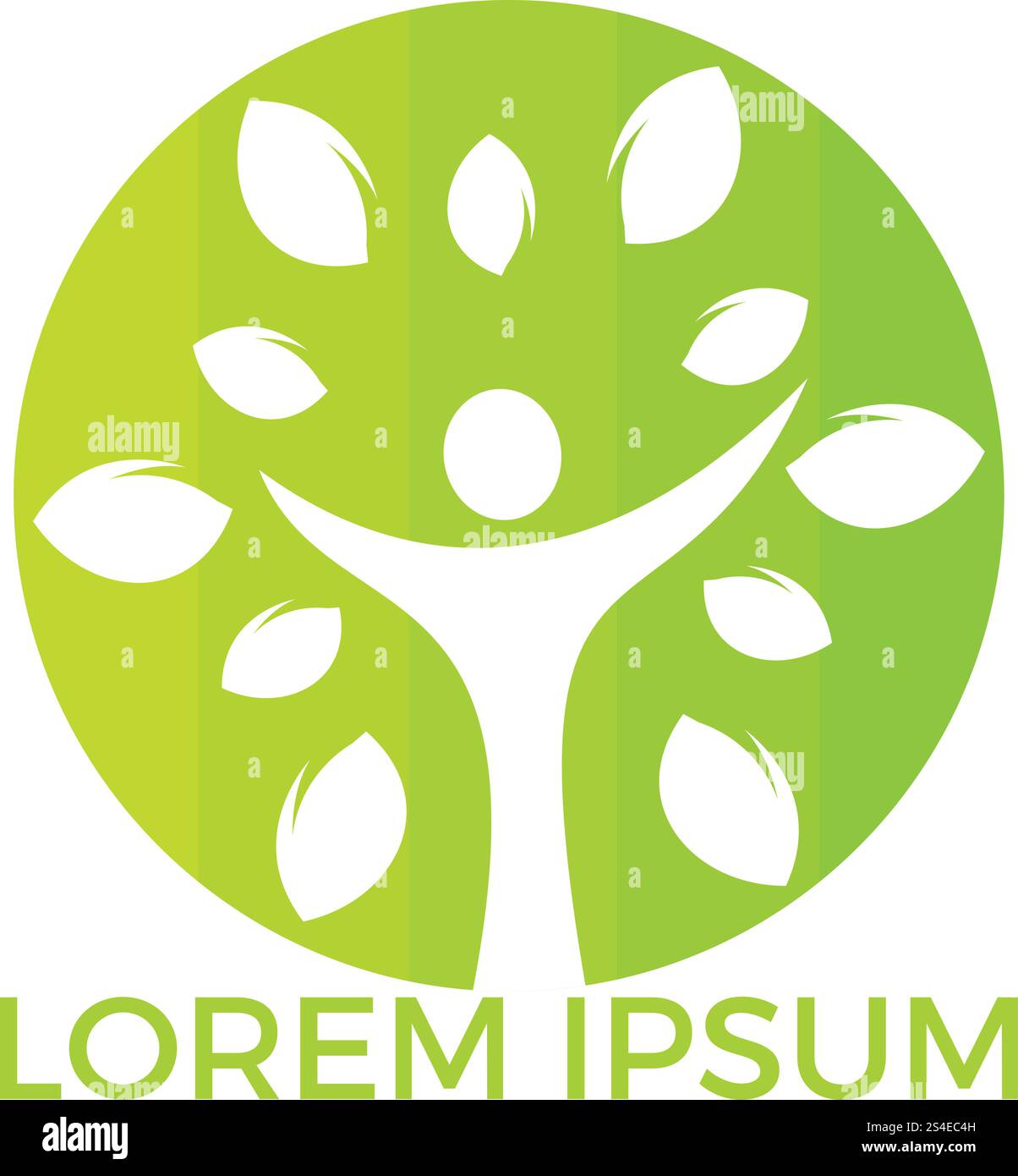 Tree people logo. Healthy people logo design.Human life logo icon of ...