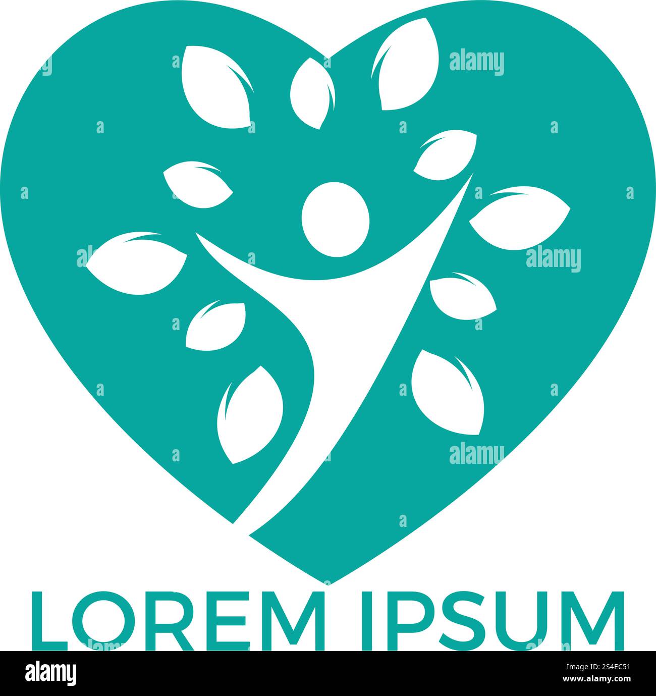 Human life logo icon of abstract people tree vector .Family tree heart ...