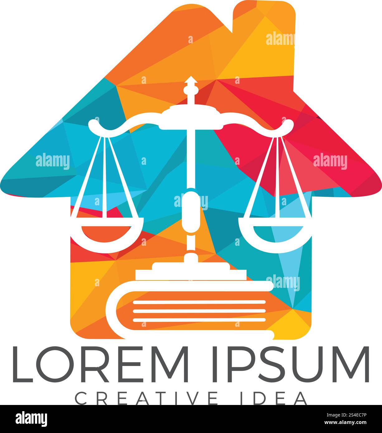 Law house logo design property law logo hi-res stock photography and ...