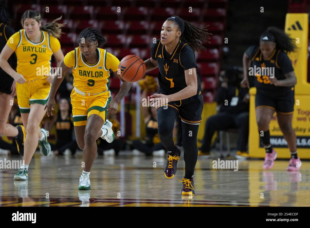 Arizona State guard Jazion Jackson (7) against Baylor during an NCAA ...