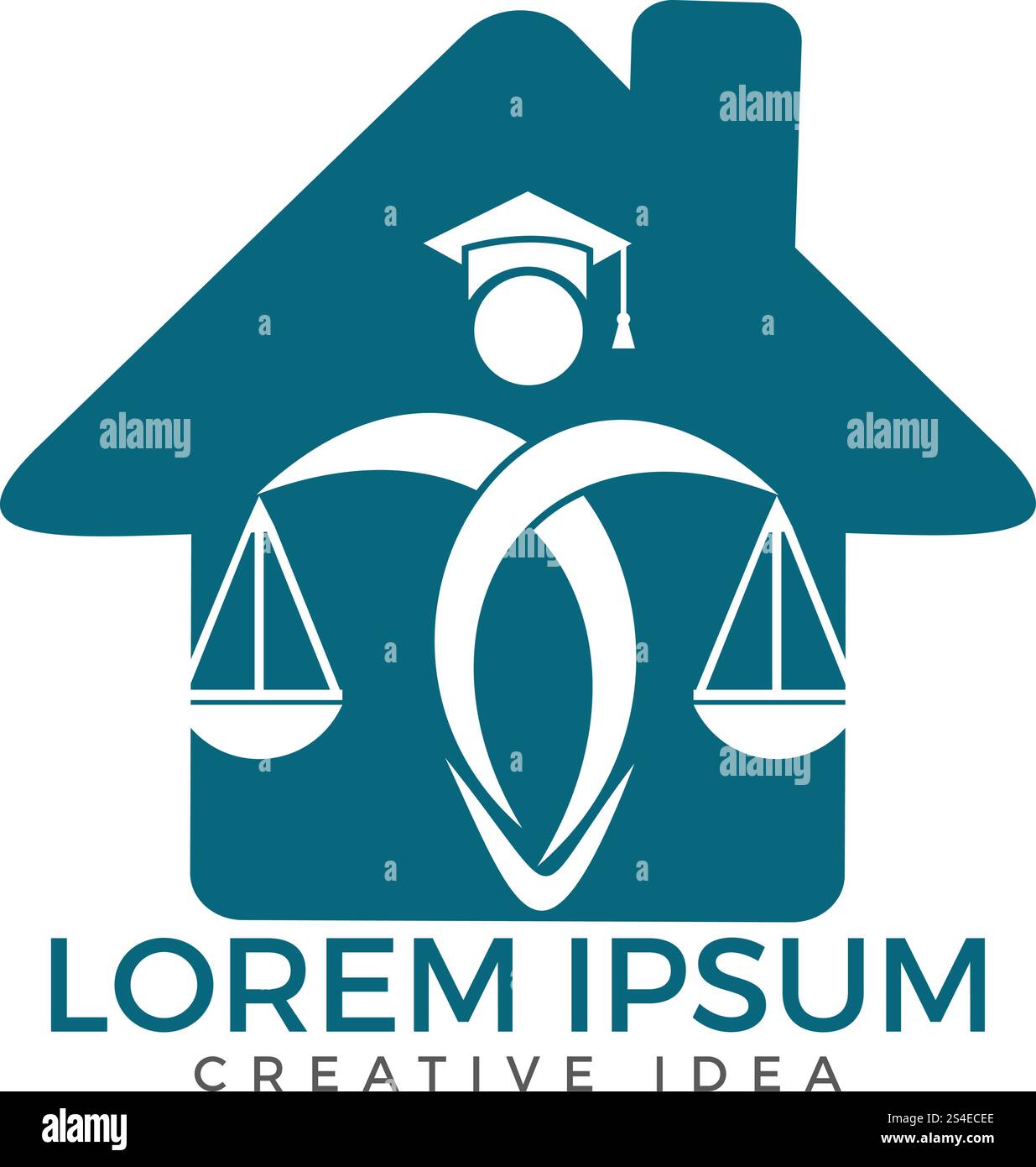 Man Holding Scales of Justice Logo. Law House Logo Design. Property Law ...