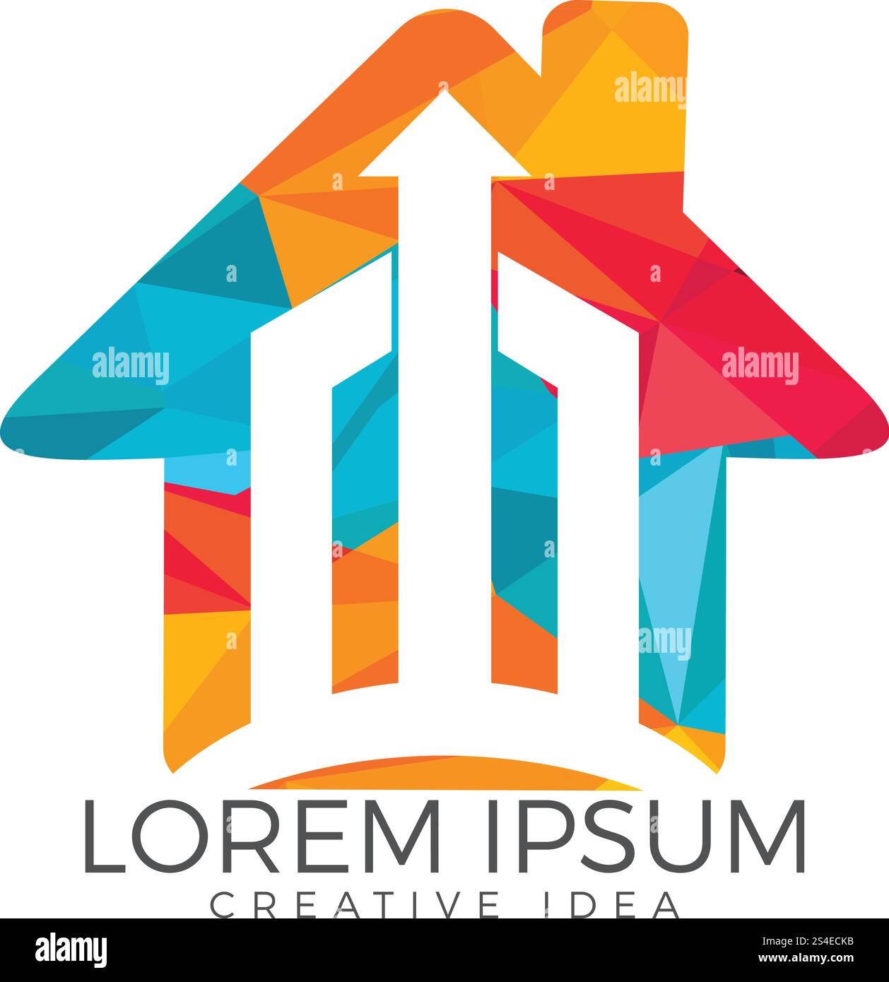 Arrow building company logo. House sign Stock Vector Image & Art - Alamy