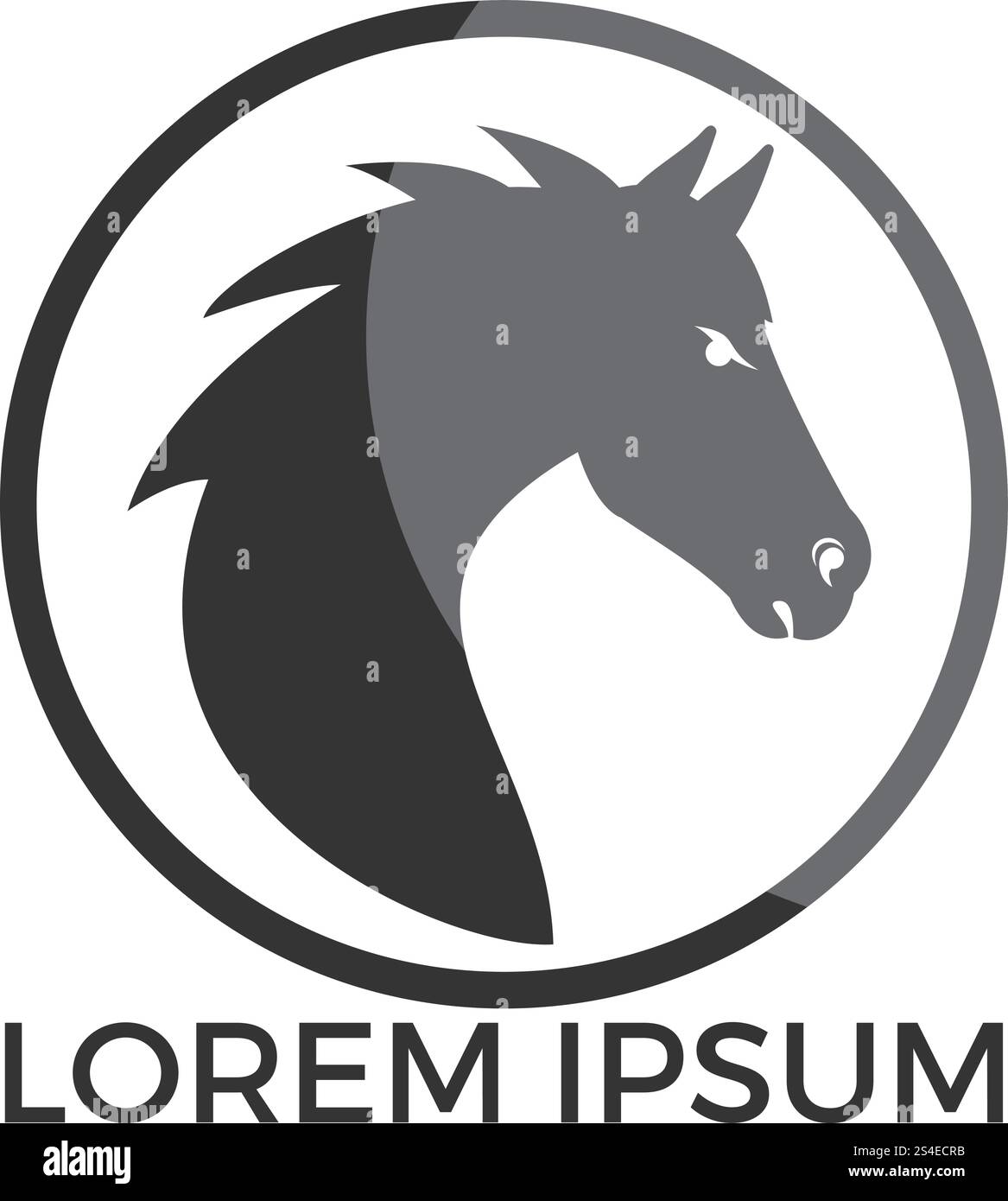 Horse logo design Stock Vector Image & Art - Alamy