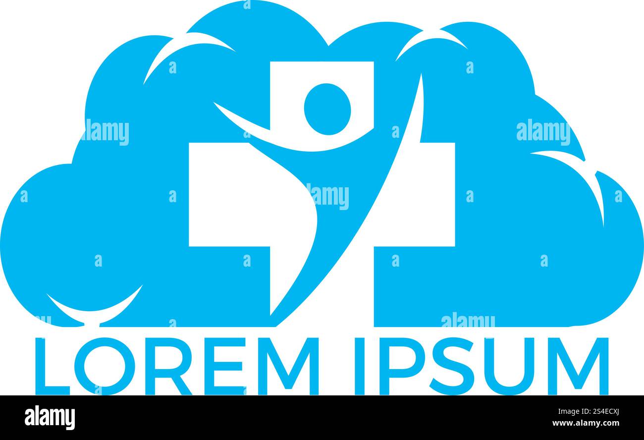 Health Medical Cloud Shape Logo Design Stock Vector Image & Art - Alamy