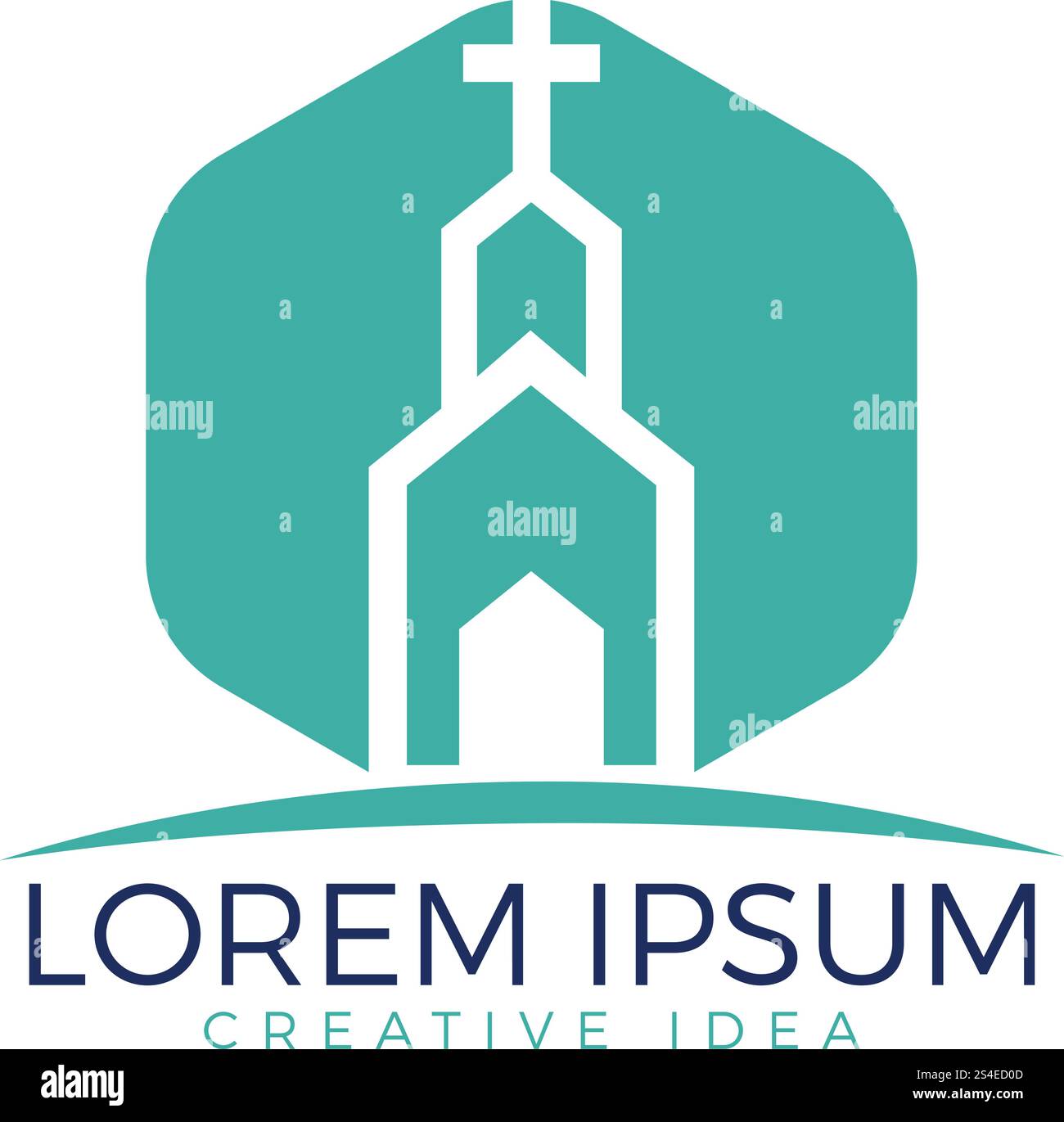 Church building vector logo design. Template logo for churches and ...