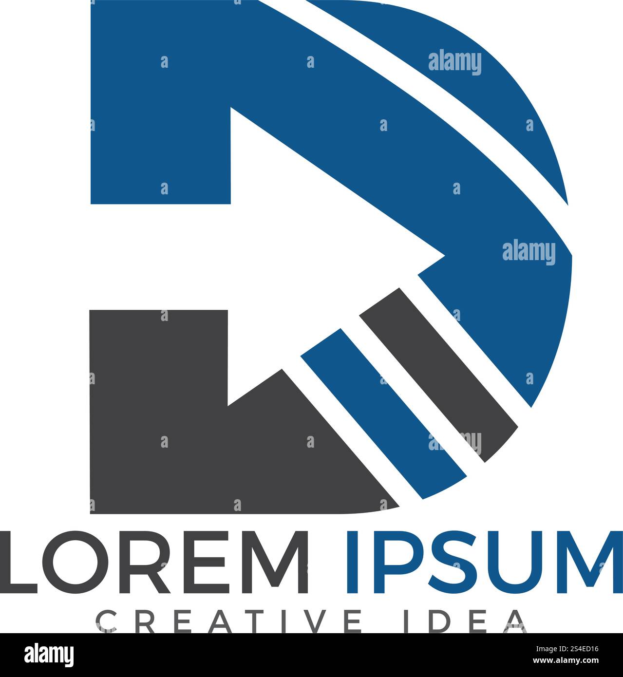 Creative letter D logo design. Initial letter D business vector design ...