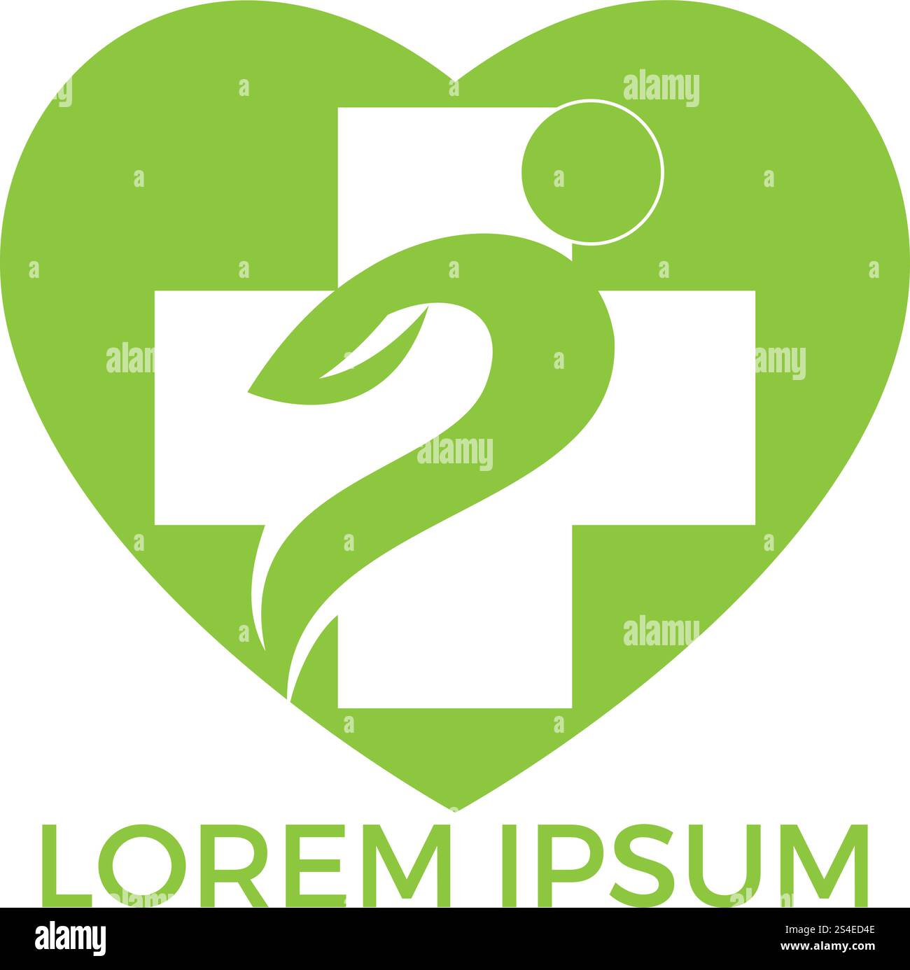 Medical cross heart shape logo design Stock Vector Image & Art - Alamy