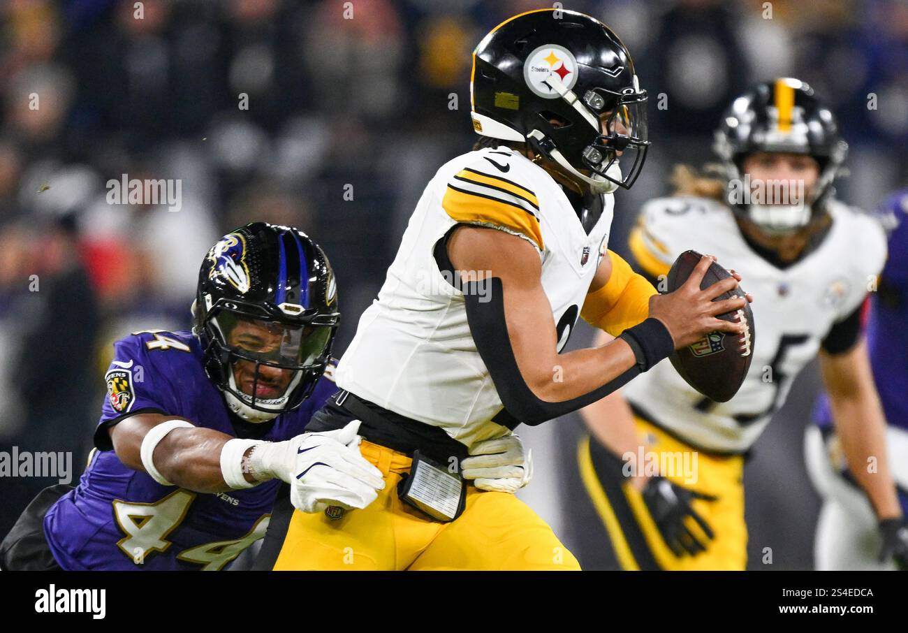 Baltimore, United States. 11th Jan, 2025. Baltimore Ravens cornerback ...