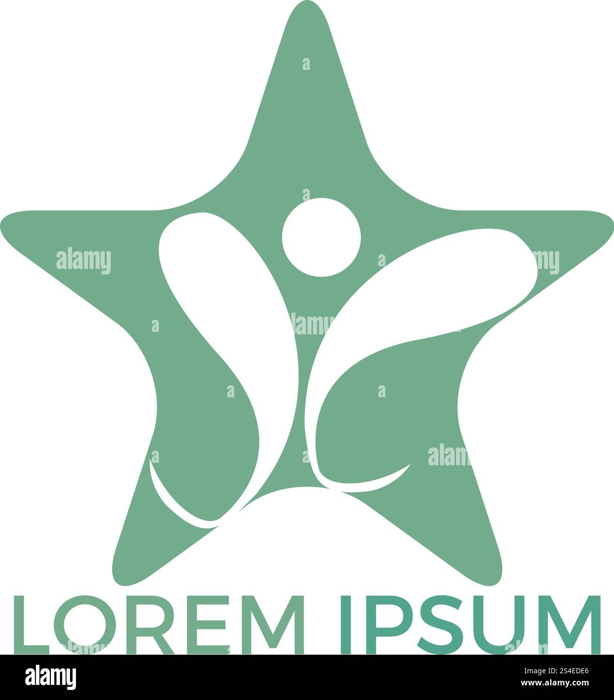 Human Health logo design. Healthcare star shape vector logo concept ...