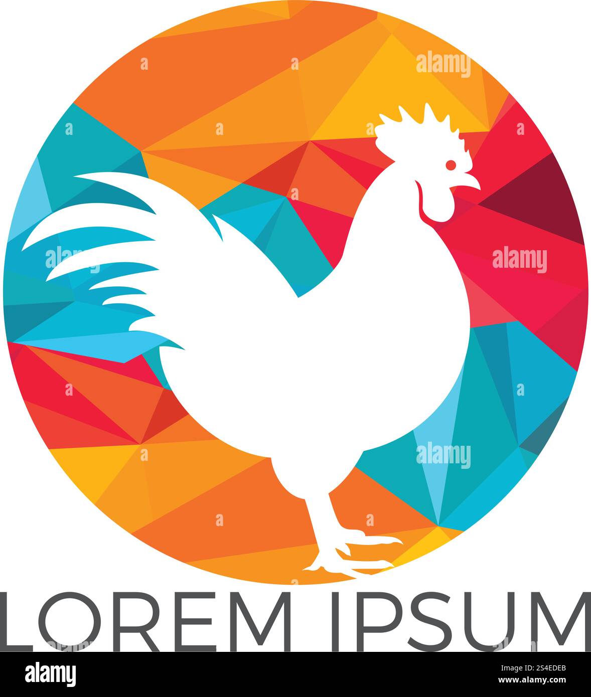 Rooster vector logo design Stock Vector Image & Art - Alamy