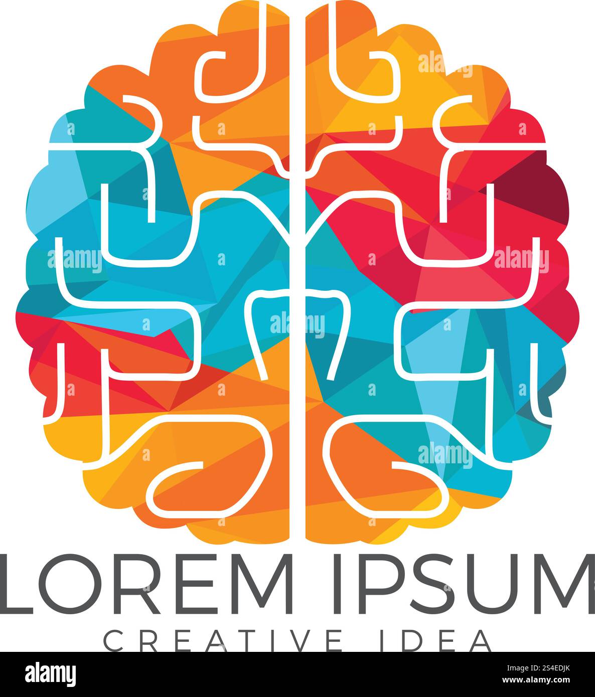 Creative brain logo design. Think idea concept.Brainstorm power ...