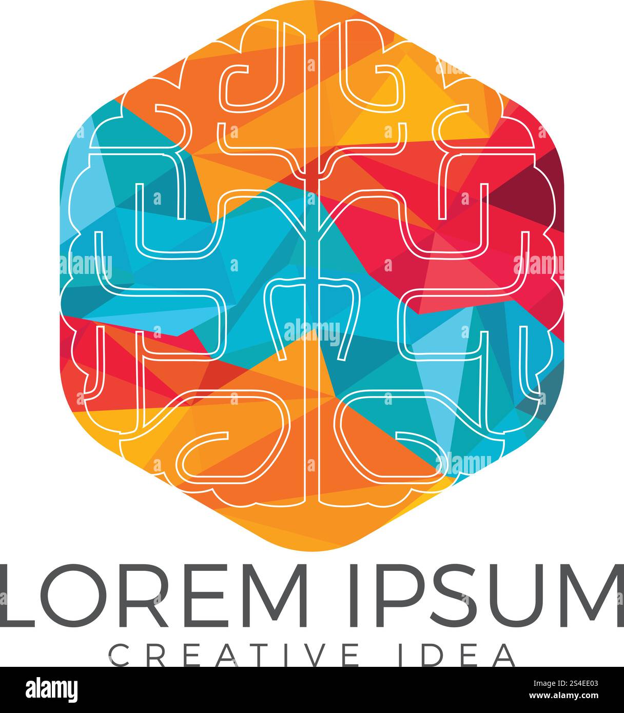 Creative brain logo design. Think idea concept.Brainstorm power ...