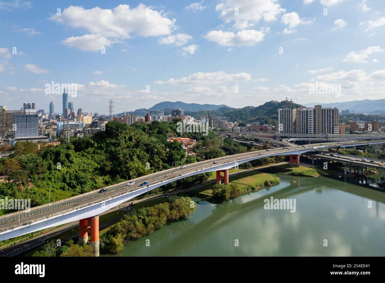 Aerial view of the Treasure Hill Village at Taipei city, Taiwan Stock ...