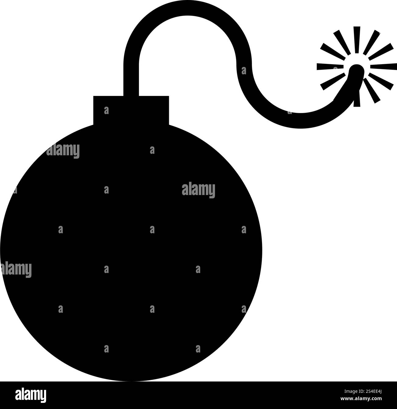 Bomb explosive military Anicent time bomb Weapon with fire spark ...