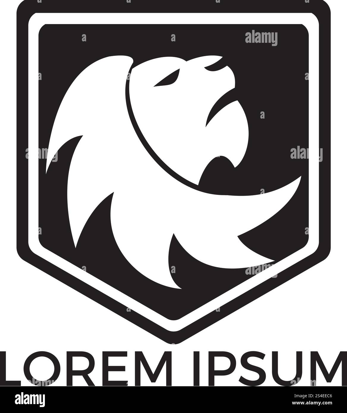 Lion shield logo design template Stock Vector Image & Art - Alamy