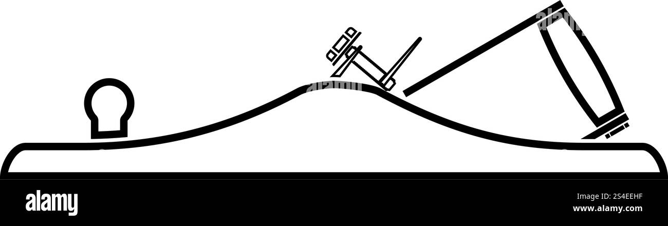 Jack plane Smoothing plane Carpenter tool symbol Hand tool for ...