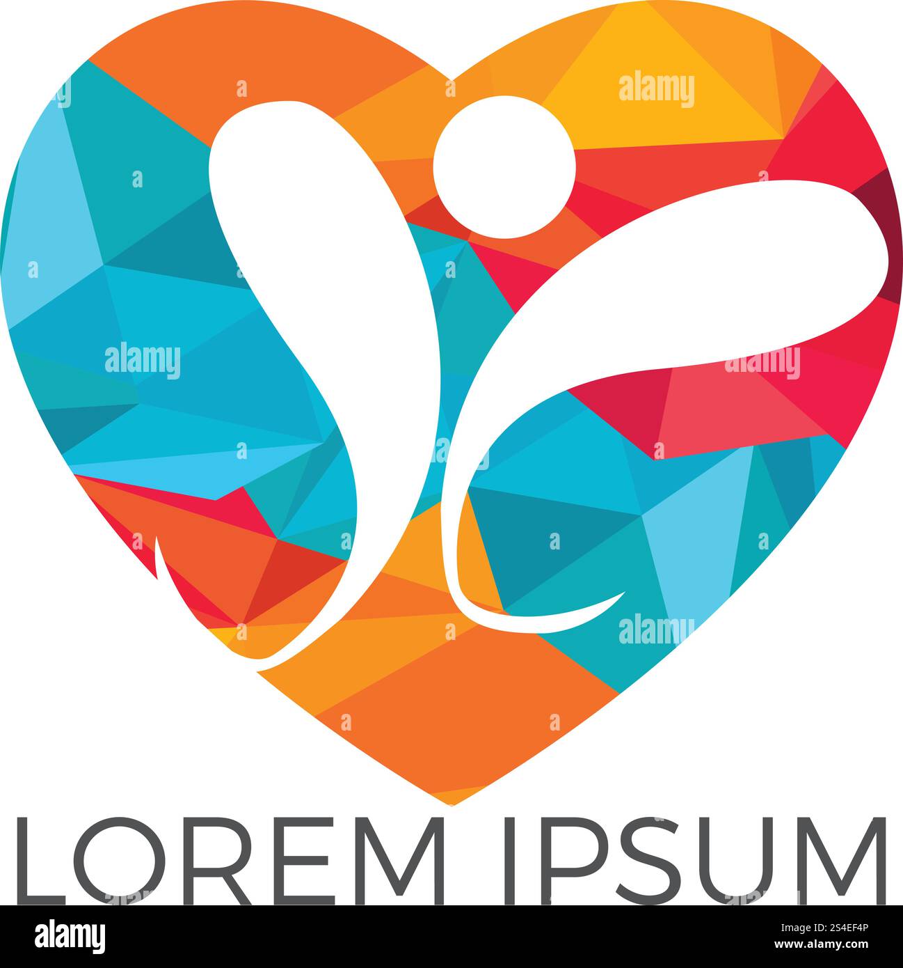 Human Health logo design. Healthcare heart shape vector logo concept ...