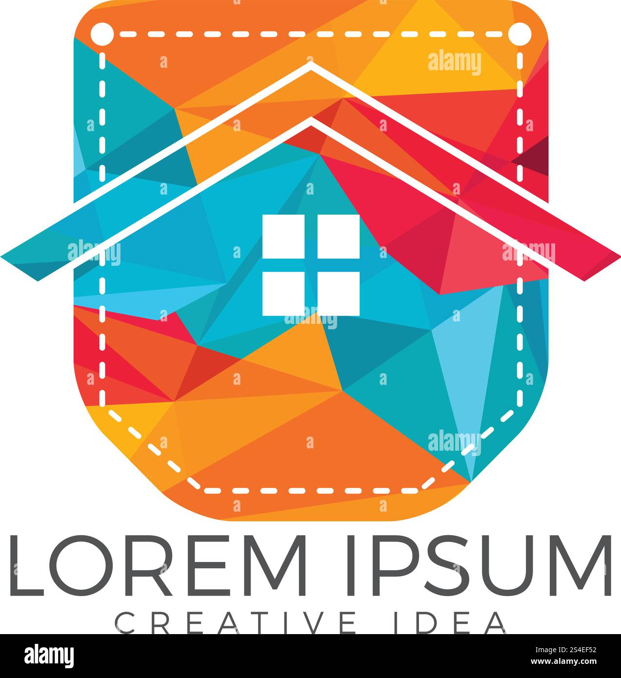 Pocket house logo design. Online real estate agency or app icon ...