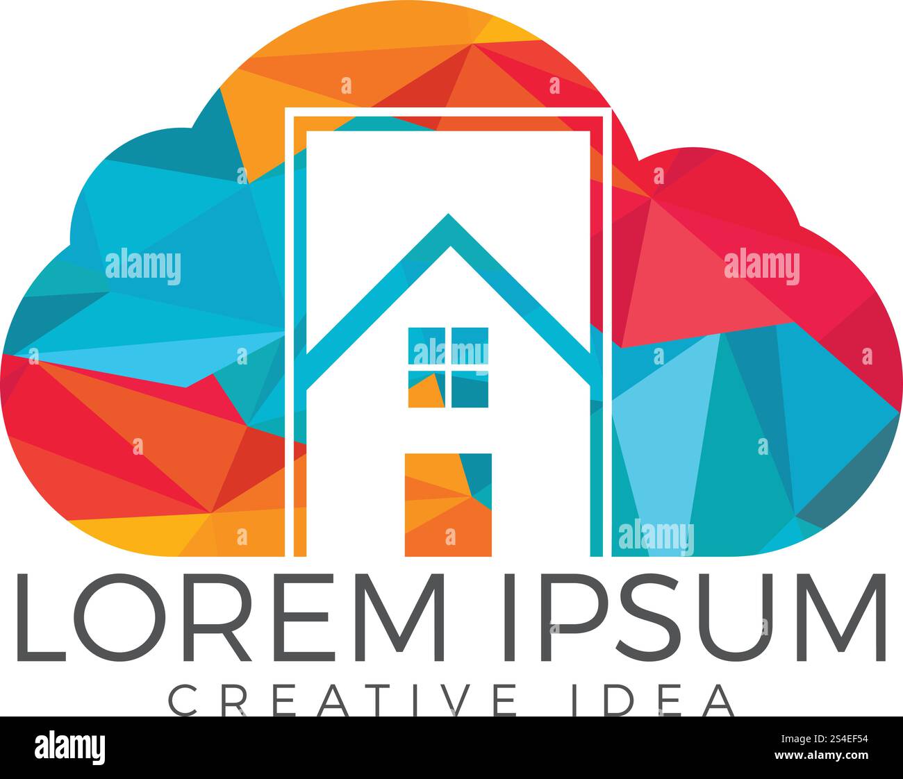 Cloud House Logo Design. Home cleaning or delivery company business ...