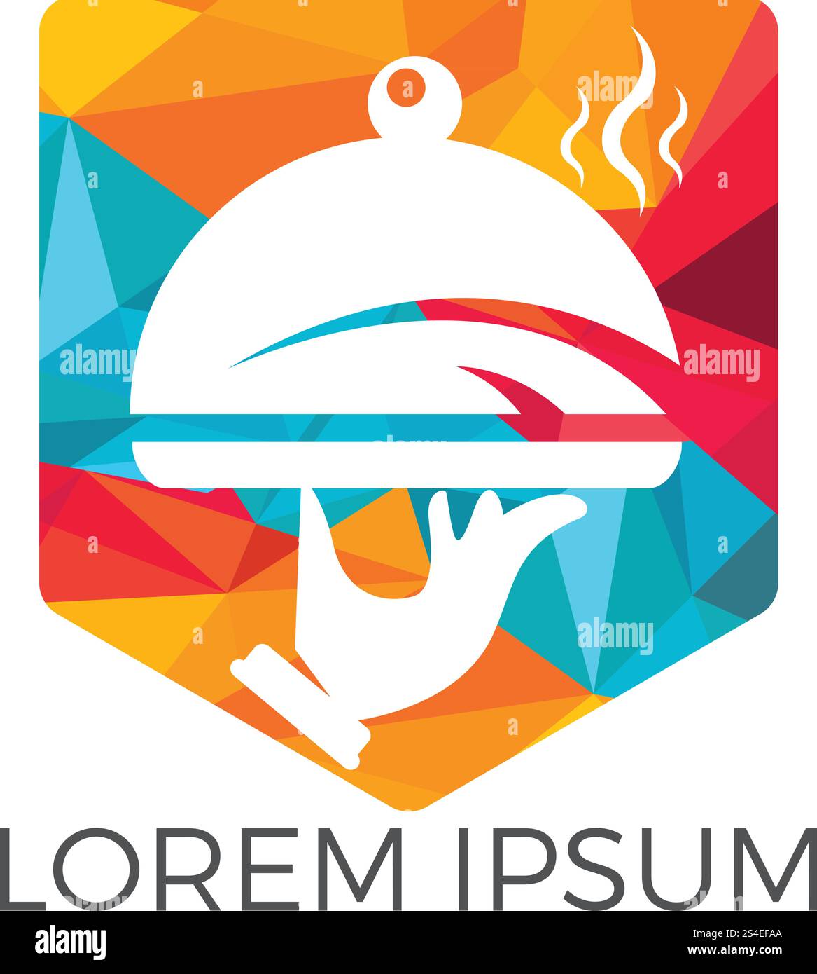 Abstract logo for cafe or restaurant. Graphic food icon symbol for ...