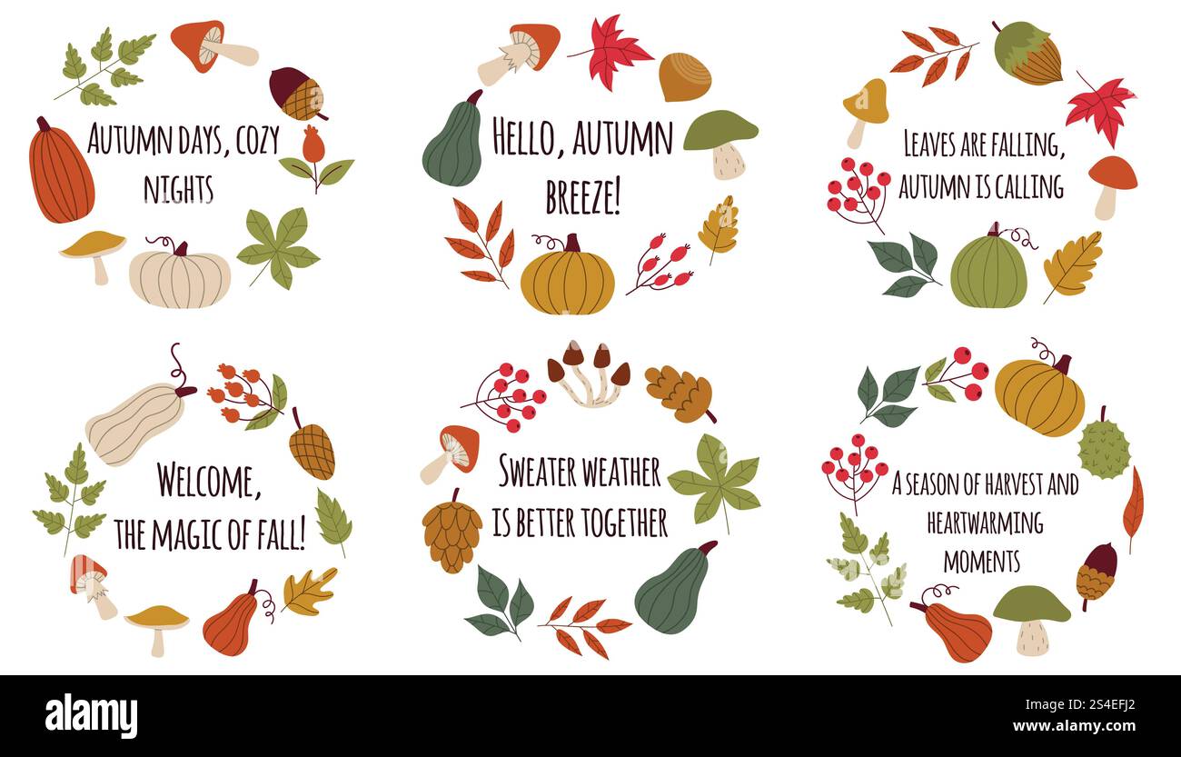 Funny autumn quote Stock Vector Images - Alamy