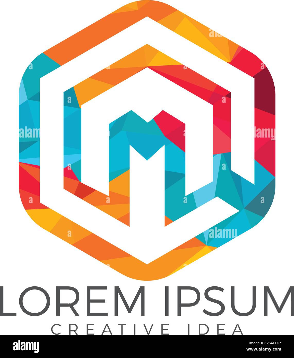 Abstract letter M vector logo concept Stock Vector Image & Art - Alamy