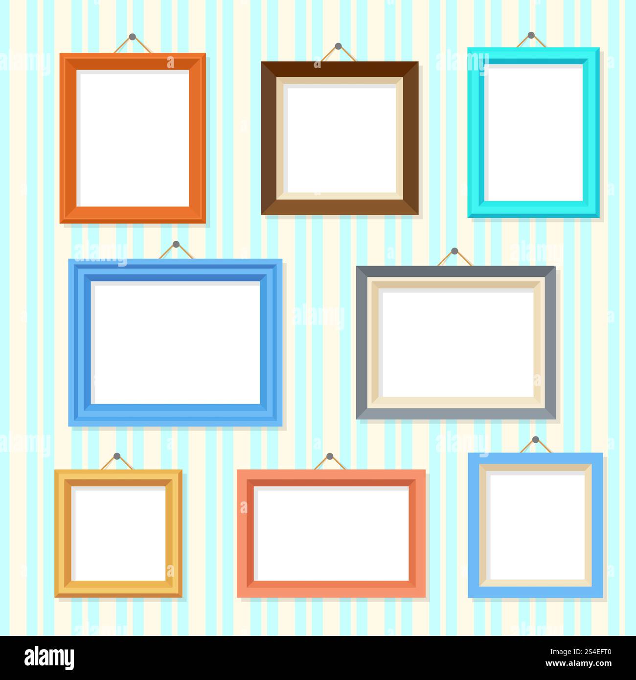 Retro picture image cartoon frames vector set. Frame for image picture ...