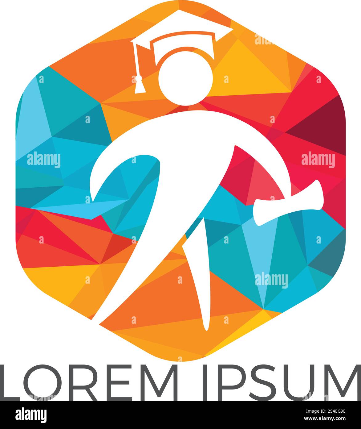 Student logo design. Education logotype Stock Vector Image & Art - Alamy