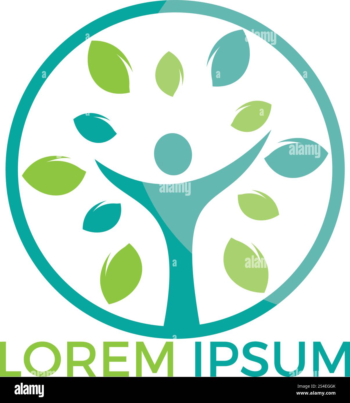 Tree people logo. Healthy people logo design.Human life logo icon of ...