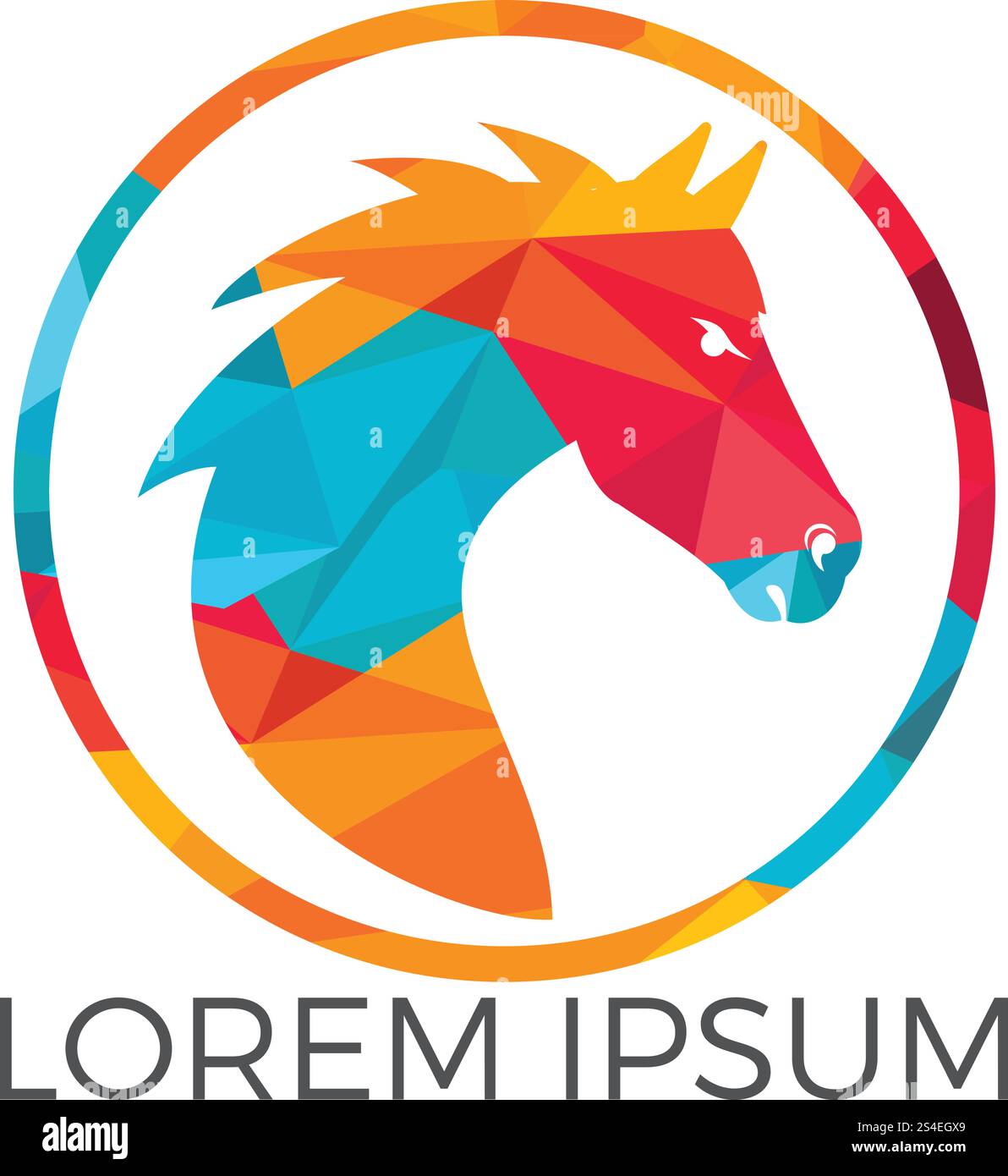 Horse logo design Stock Vector Image & Art - Alamy