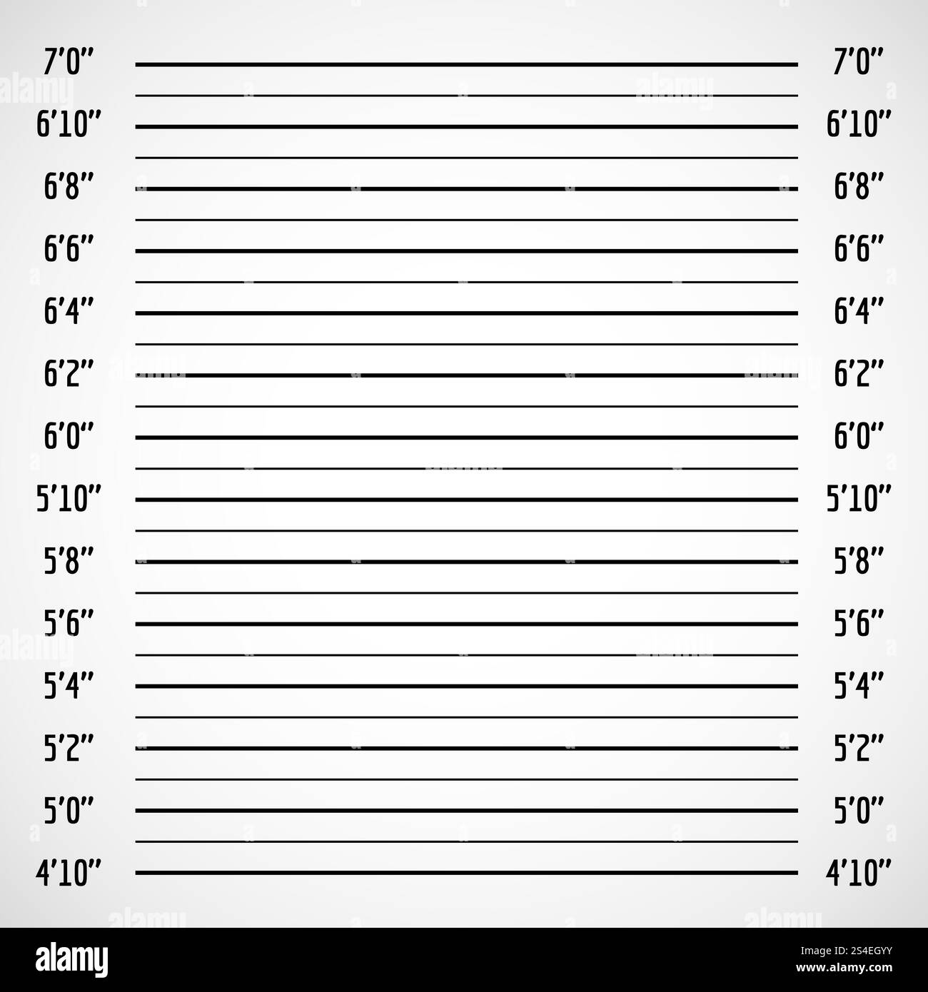 Blank criminal police lineup or mug shot vector background. Police wall ...