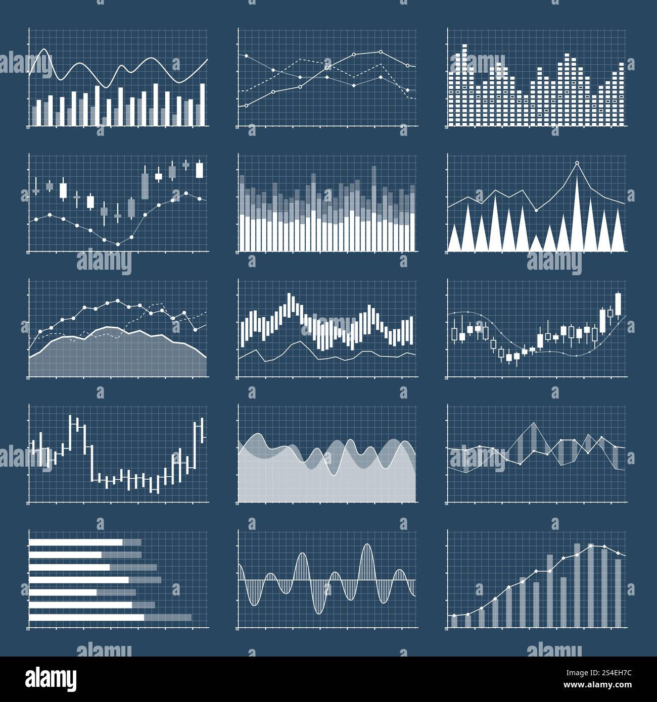 Financial candle stick graphs. Currency business and market charts ...