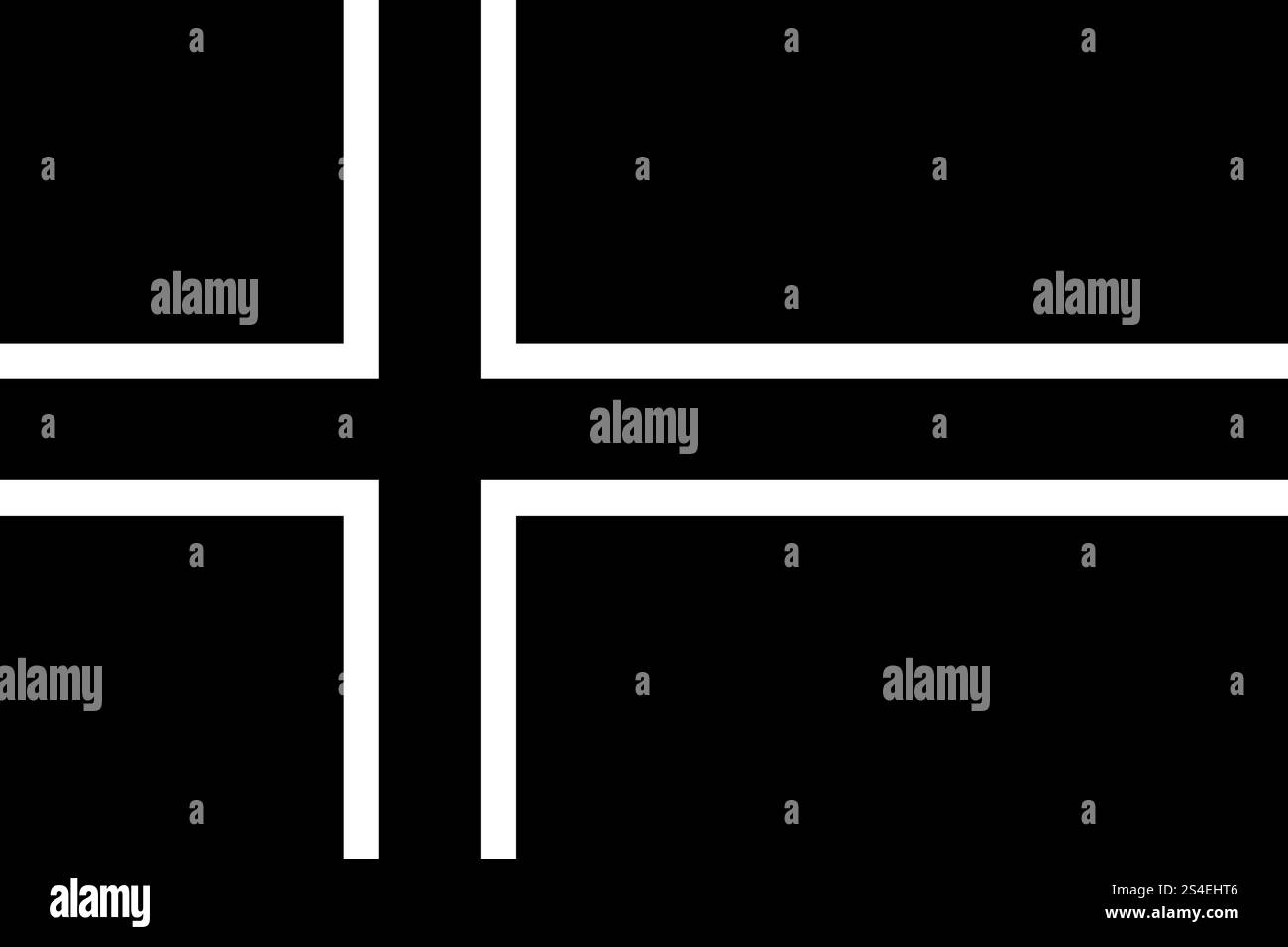 Flag of Norway icon black color vector illustration flat style simple ...