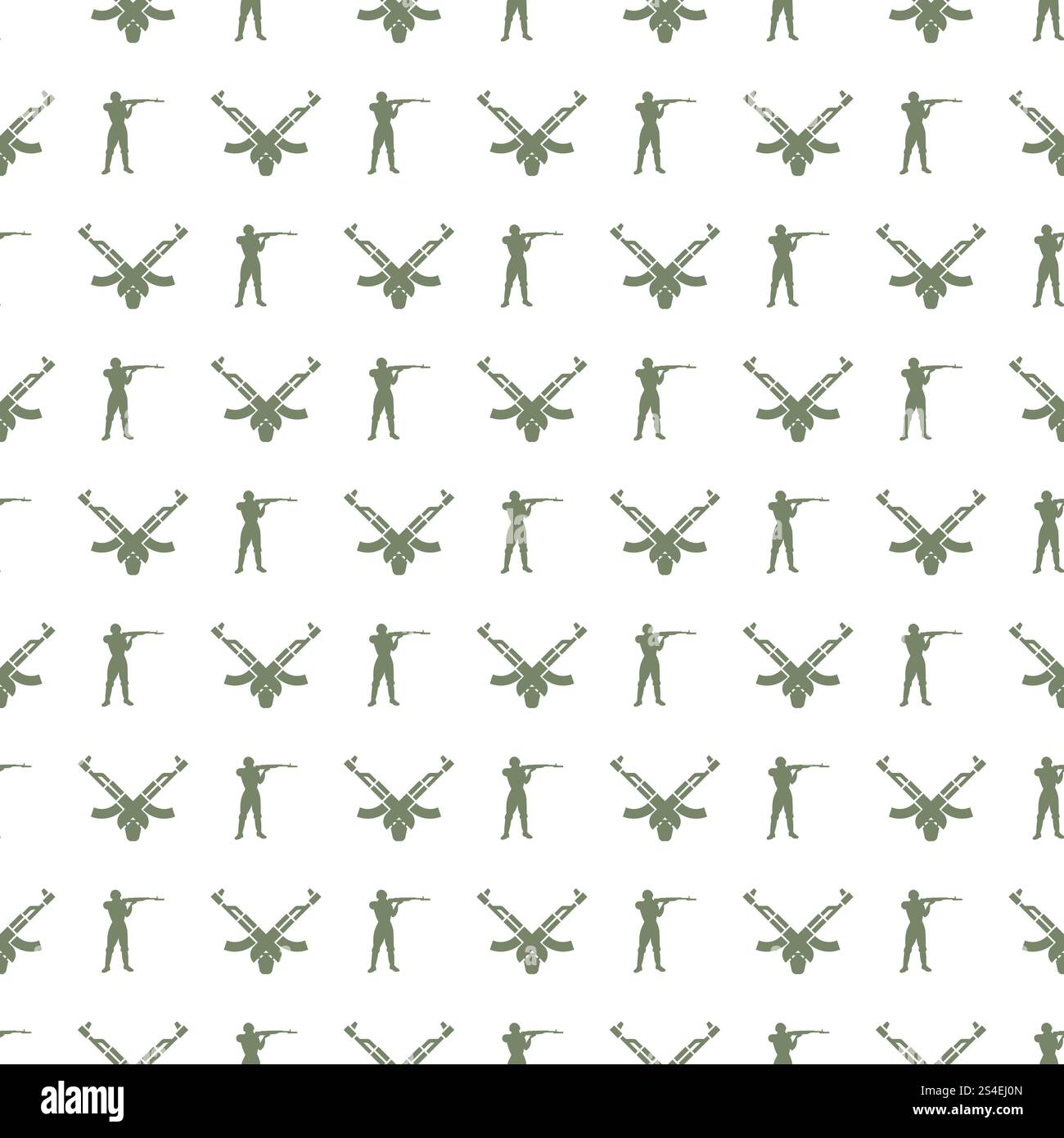 Military seamless pattern with soldiers and guns. Combat seamless ...