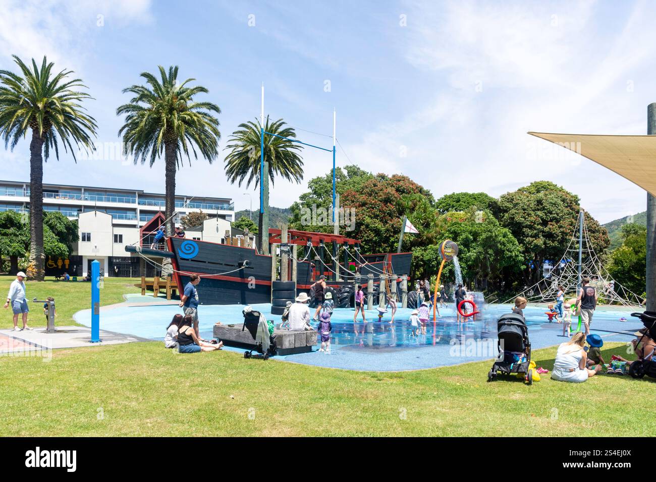 Children's playground, Picton Memorial Park, Picton (Waitohi ...