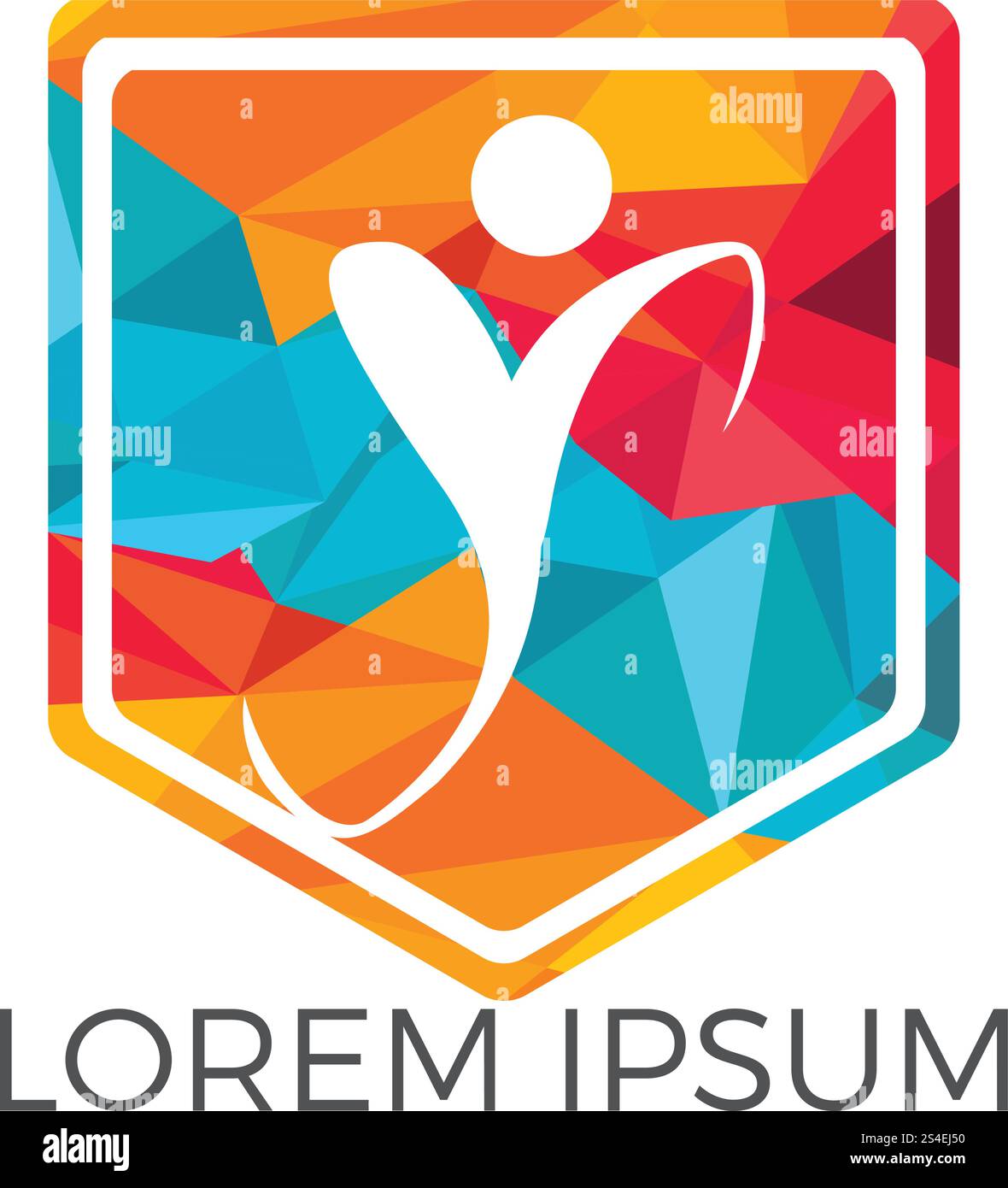 Human Health logo design. Healthcare shield shape vector logo concept ...