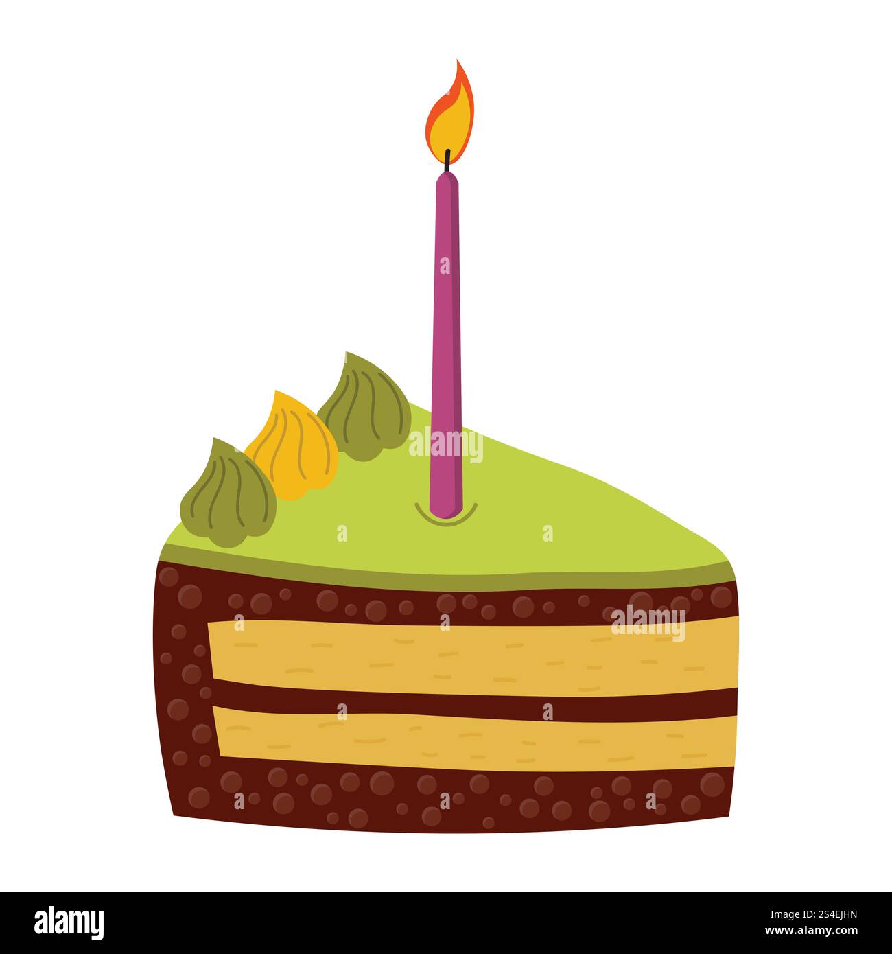 Homemade chocolate cake icing Stock Vector Images - Alamy