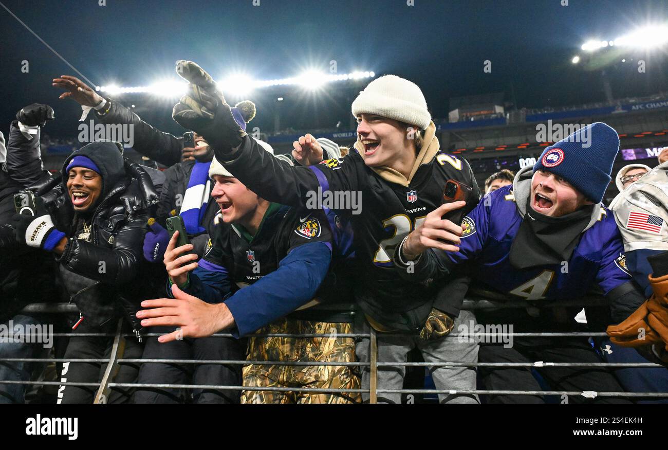 Baltimore Ravens fans celebrate after the Baltimore Ravens defeated the ...