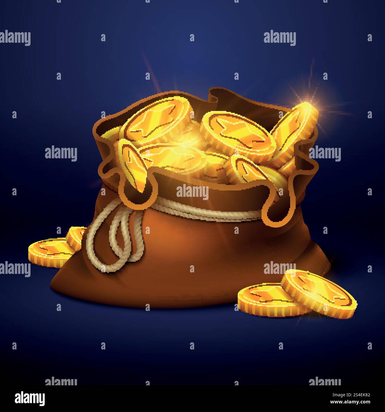 Money bag cartoon hi-res stock photography and images - Alamy