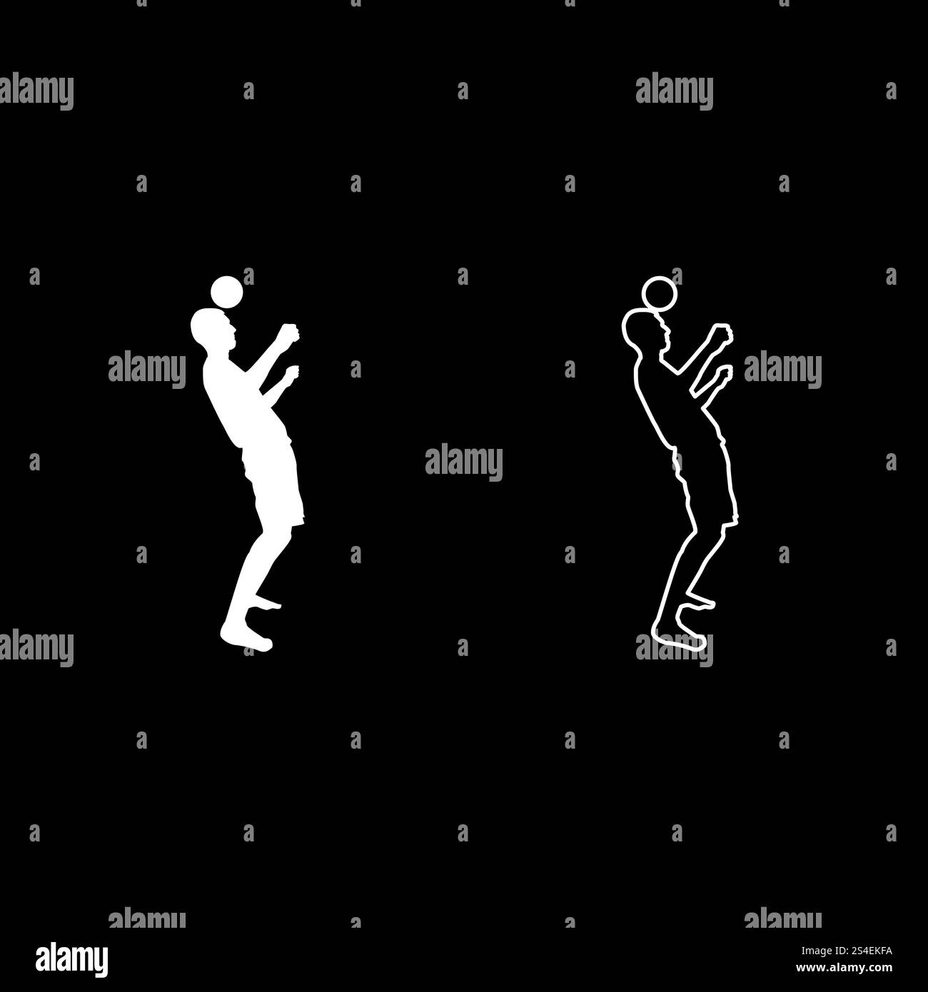 Footballer image Stock Vector Images - Alamy