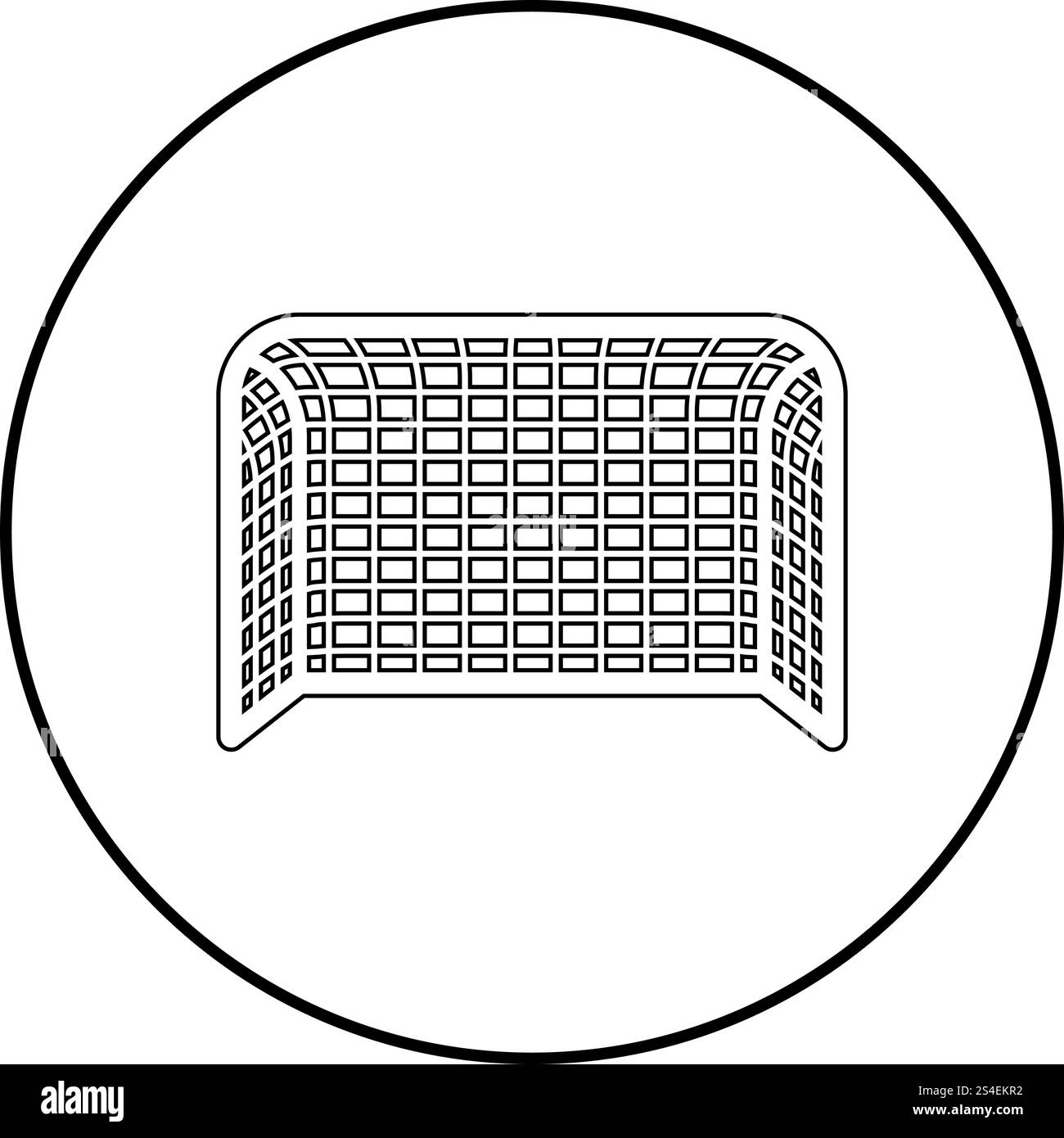 Soccer gate Football gate Handball gate Concept score icon black color ...