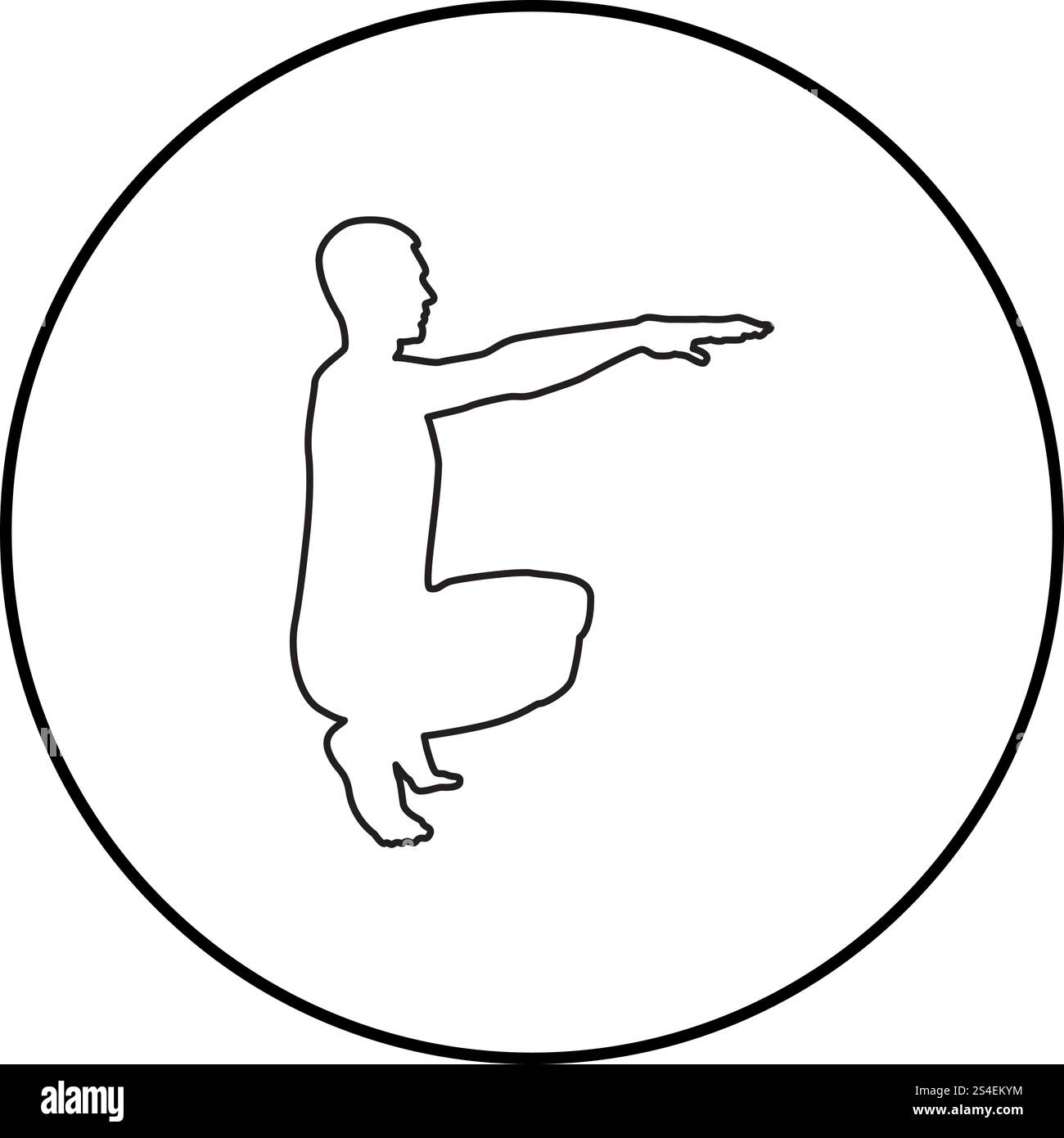 Crouching Man doing exercises crouches squat Sport action male Workout ...