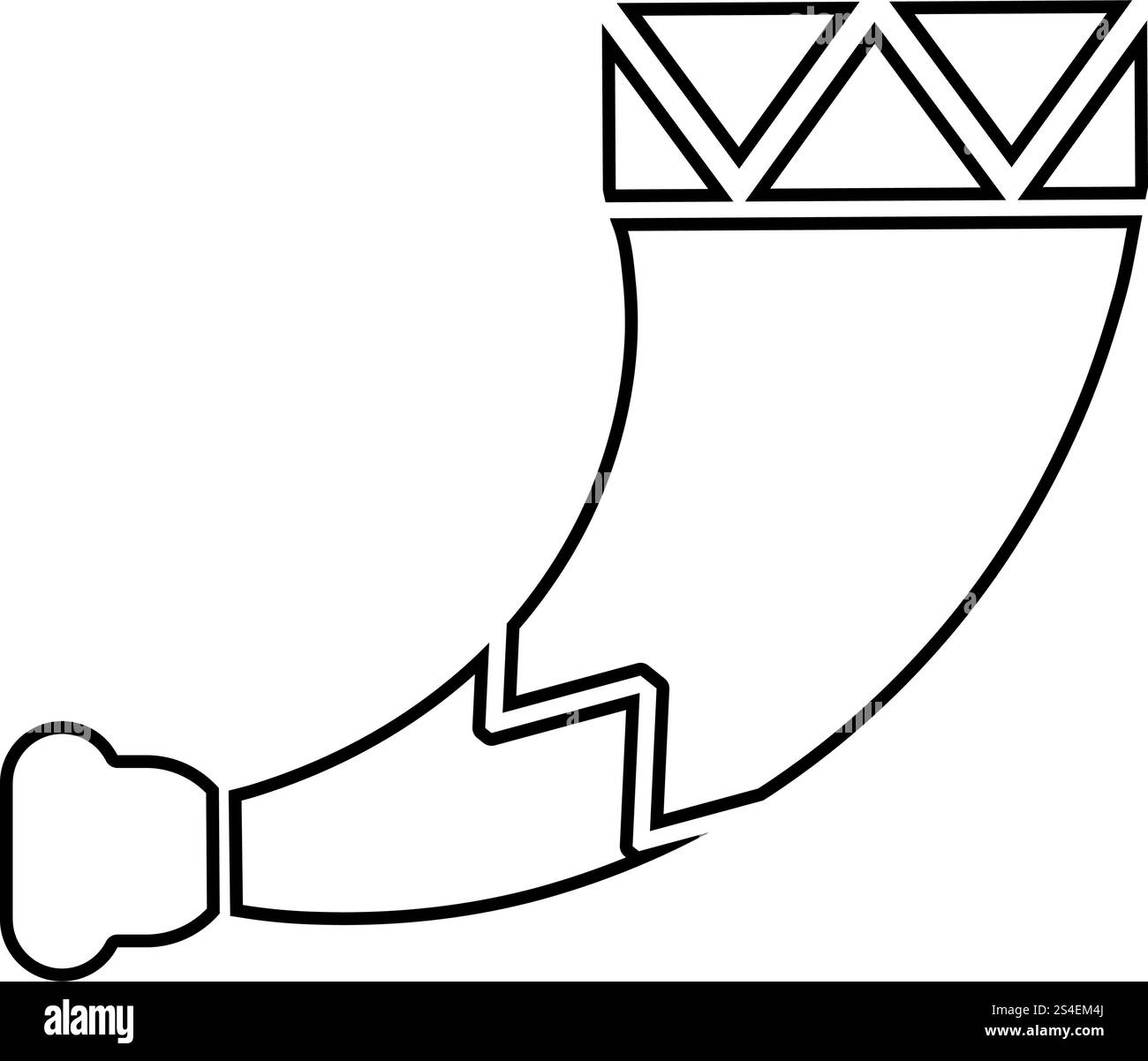Horn viking icon black color vector illustration flat style simple ...
