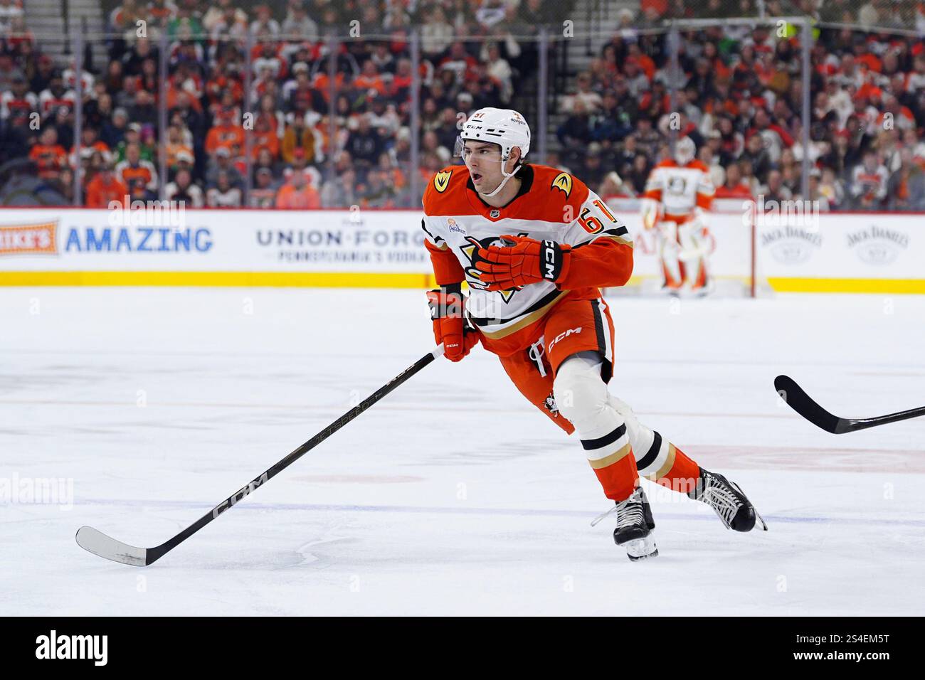 Anaheim Ducks' Cutter Gauthier in action during an NHL hockey game ...