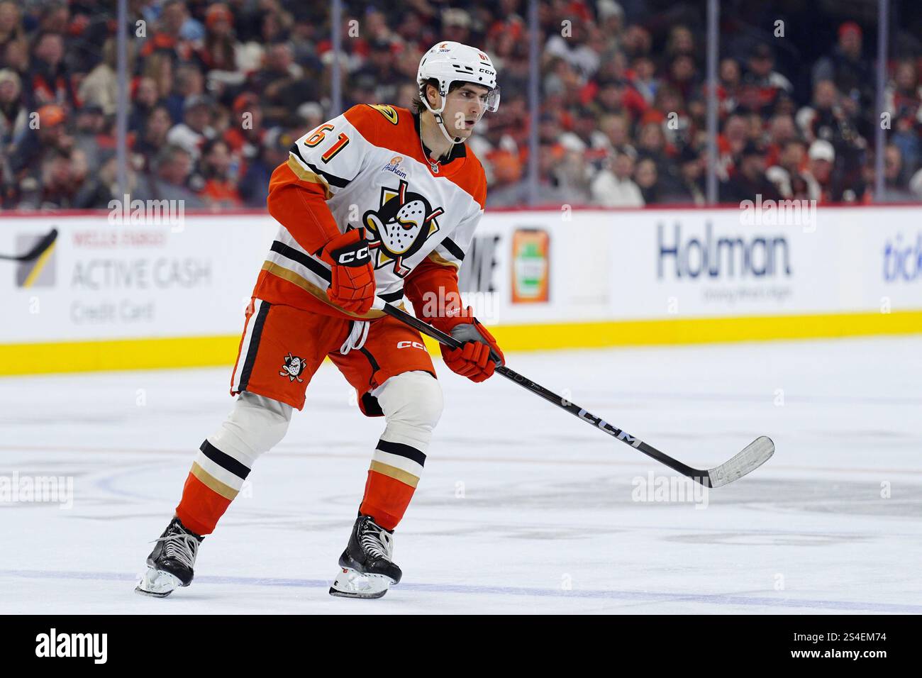 Anaheim Ducks' Cutter Gauthier in action during an NHL hockey game ...