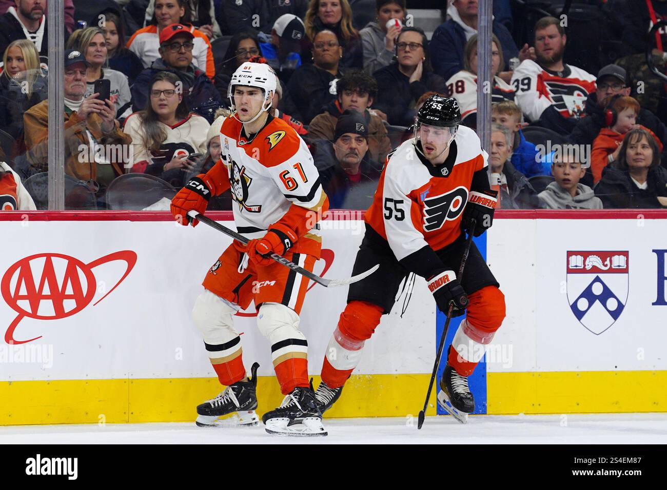 Anaheim Ducks' Cutter Gauthier in action during an NHL hockey game ...
